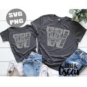 Wolves High School Mascot SVG PNG - Etsy