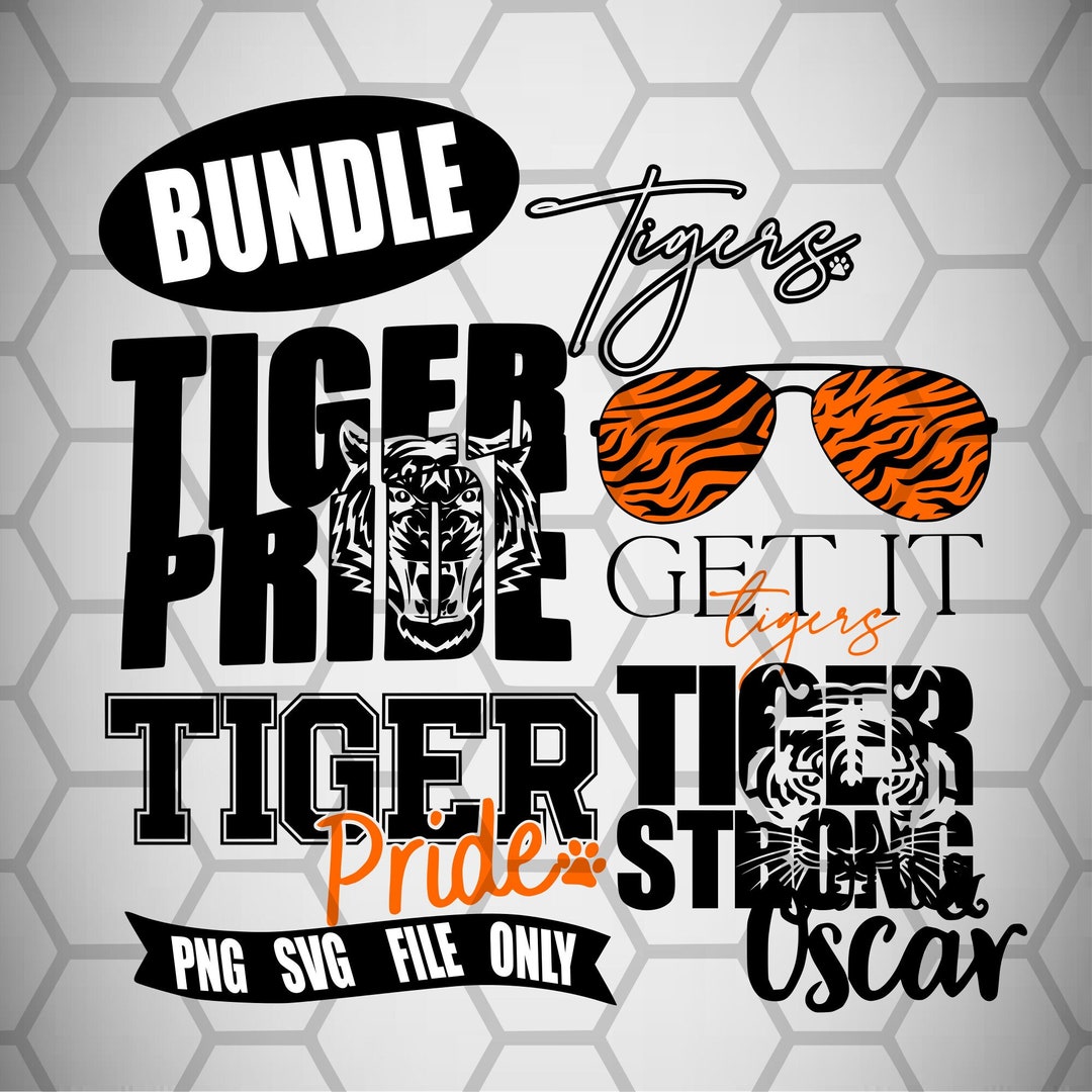 Tiger SVG, Tigers SVG / PNG, Tiger Shirt Design Bundle - Etsy