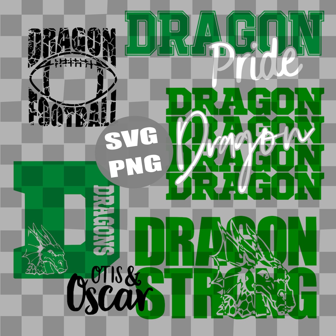 Dragon SVG PNG Bundle - Etsy