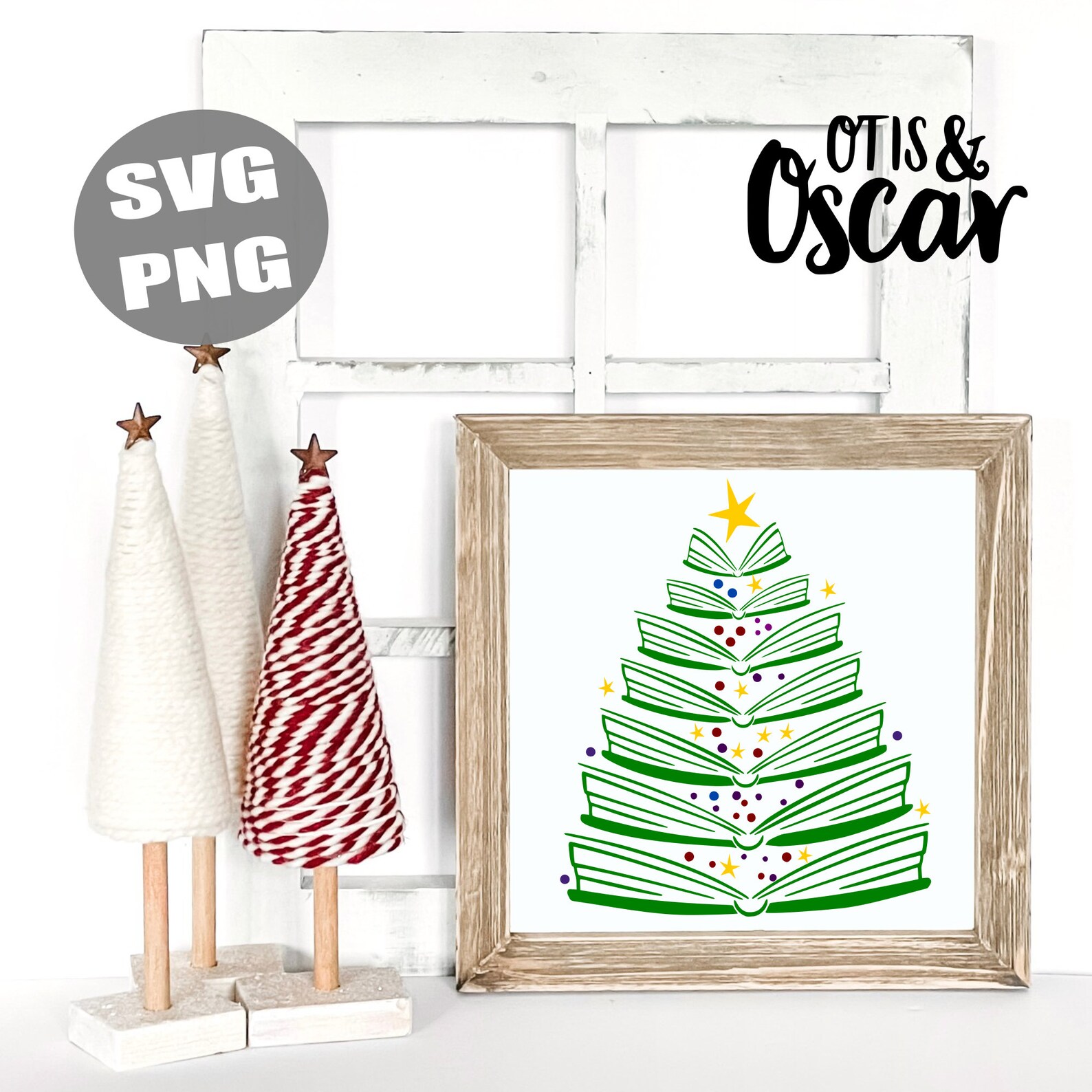 Book Tree SVG Bookmas PNG Teacher Christmas Svg Png | Etsy