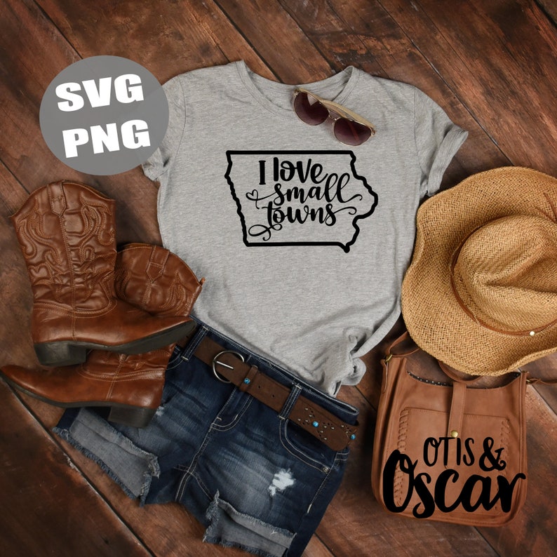 Iowa SVG I Love Small Towns PNG Iowa Girl Shirt Design - Etsy