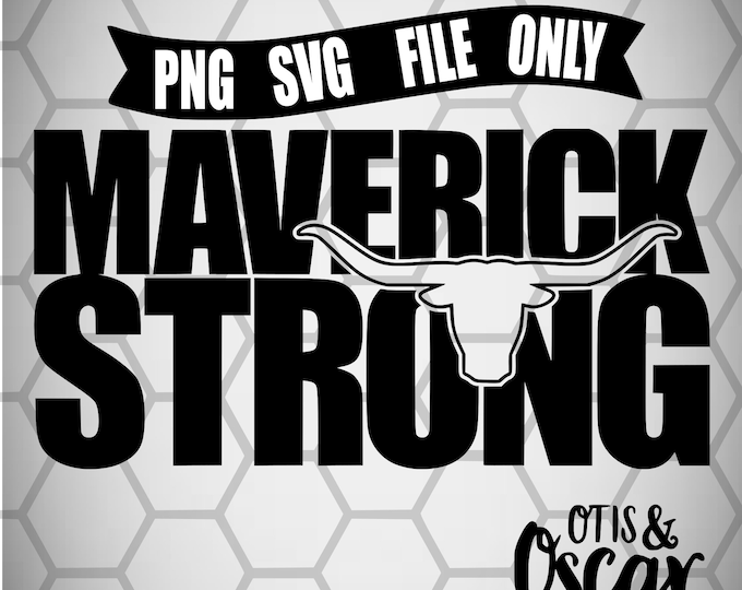 Maverick Strong Highschool SVG, Maverick Football PNG - Etsy