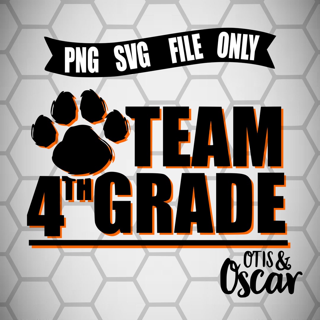 4th Grade Team SVG, Team Fourth Grade PNG - Etsy