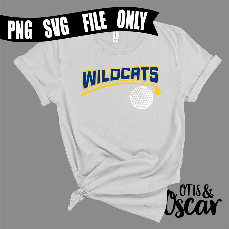 Wildcat Golf SVG, High School Golf Team PNG - Etsy