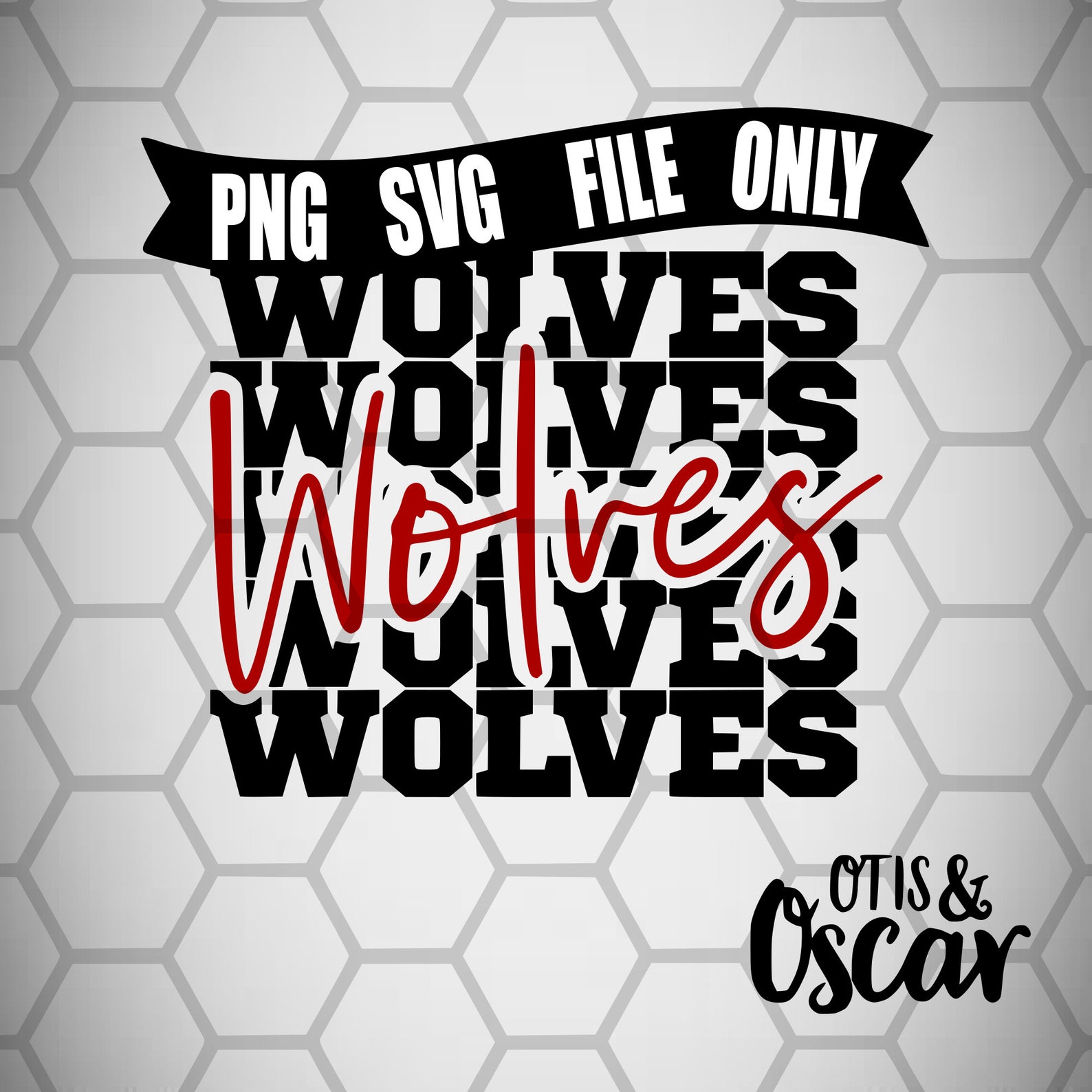 Wolves SVG Wolves Stacked PNG | Etsy