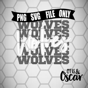 Wolves SVG, Wolves Stacked PNG - Etsy
