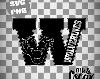 Wolverine Football PNG Digital File. Blue & Gold Variation. Other ...