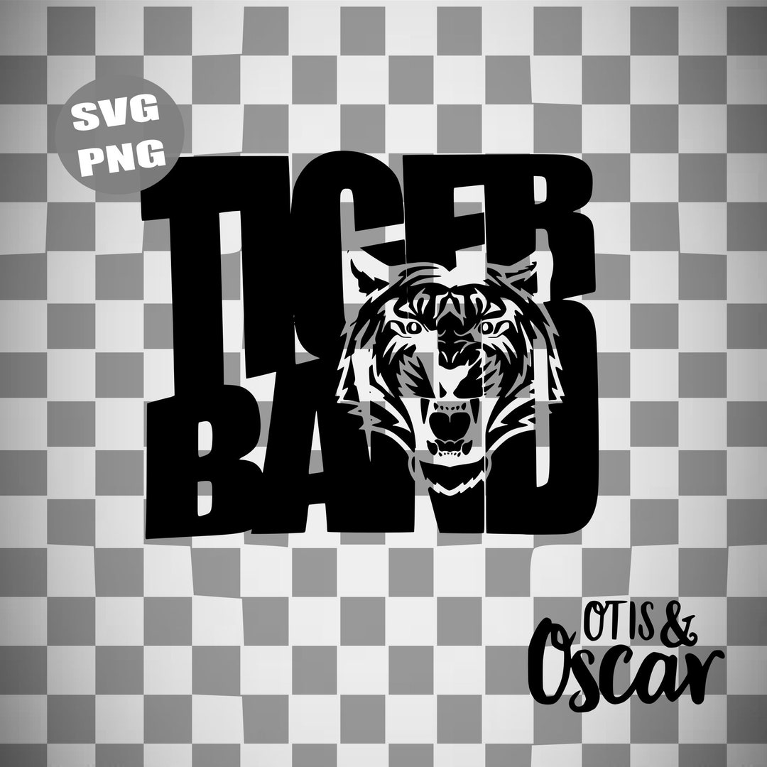 Tiger Band SVG, Fierce Tiger Band PNG - Etsy
