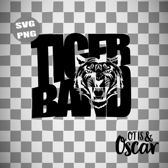 Tiger Band SVG Fierce Tiger Band PNG - Etsy