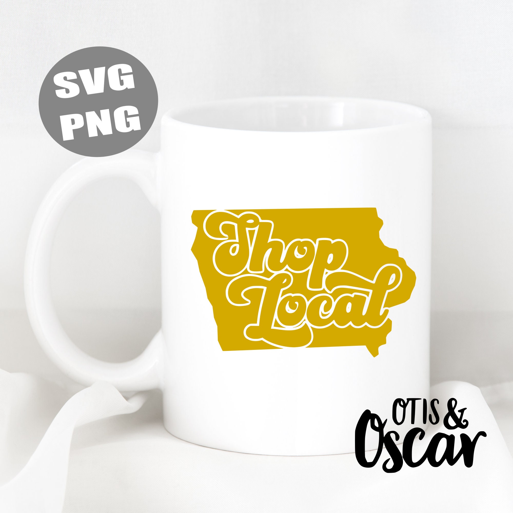 Shop Local Shop Small Iowa SVG PNG - Etsy