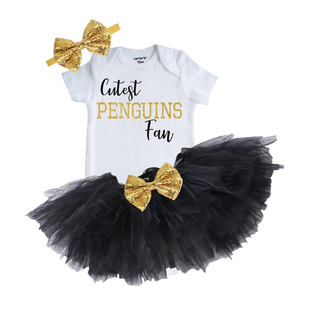 Penguins Baby Outfit, Penguins Girl's Outfit, Penguins Newborn Outfit ...