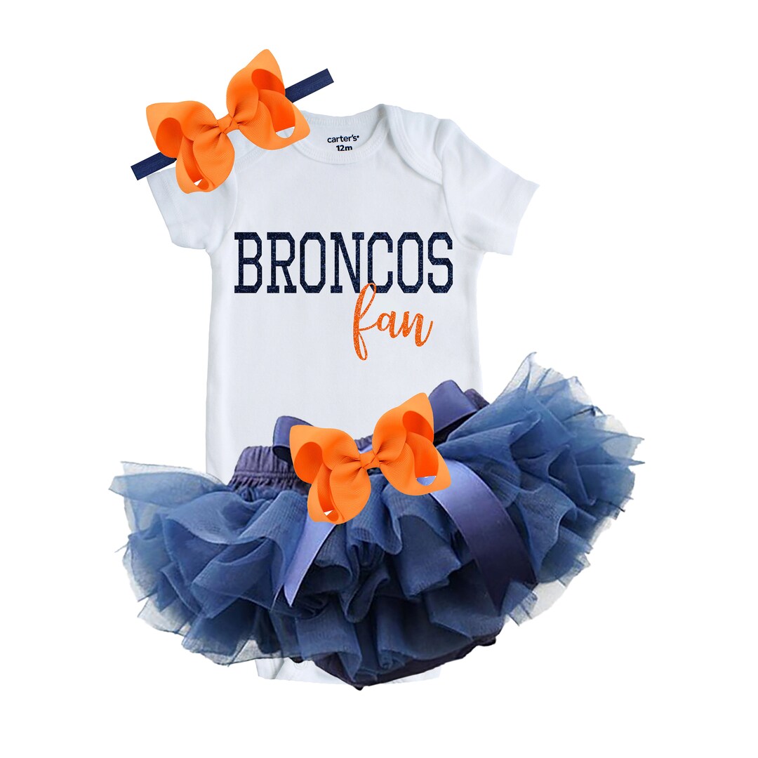 Broncos Baby Outfit, Broncos Girl's Outfit, Broncos, Broncos Baby ...