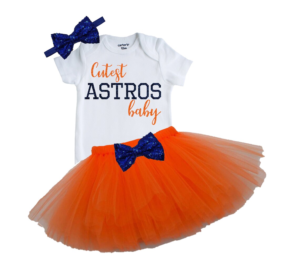 Astros Girl's Outfit, Astros Girl's Clothing, Astros Birthday Girl ...