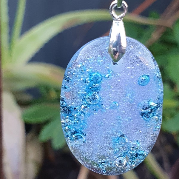 Bubble Glass Pendant Etsy