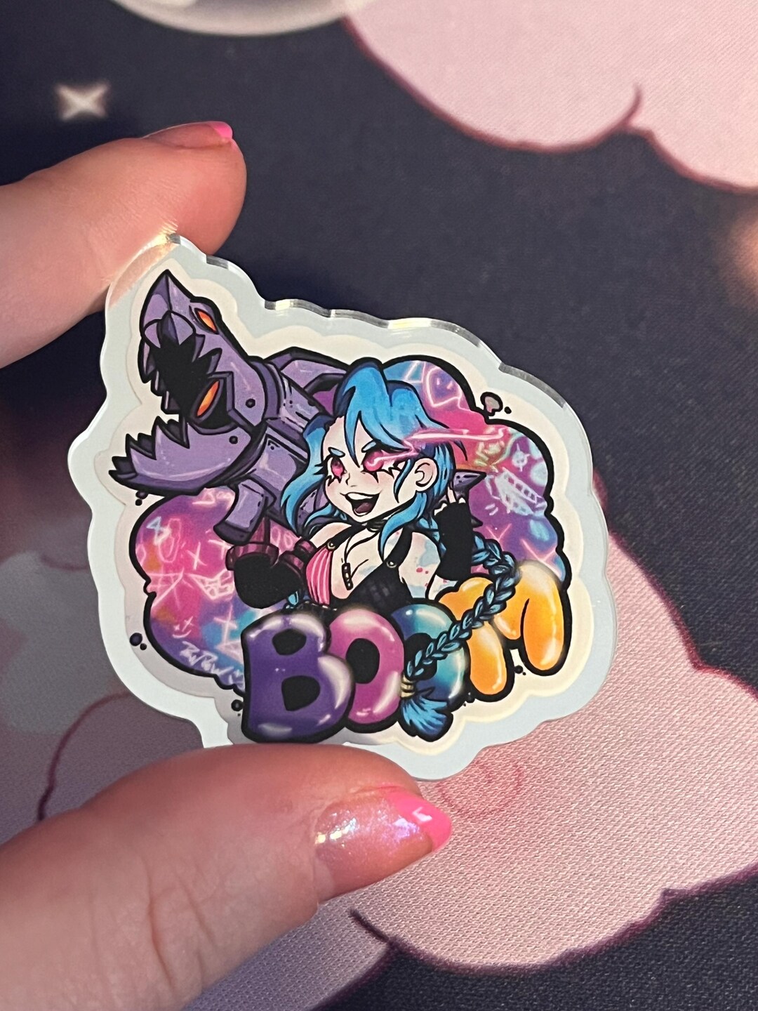 Large JINX ARCANE PIN Metallic League of Legends - Etsy