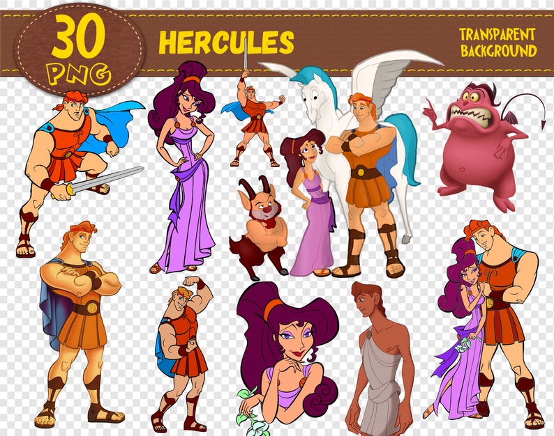 Hercules Clipart Hercules Characters Hercules Png | Etsy