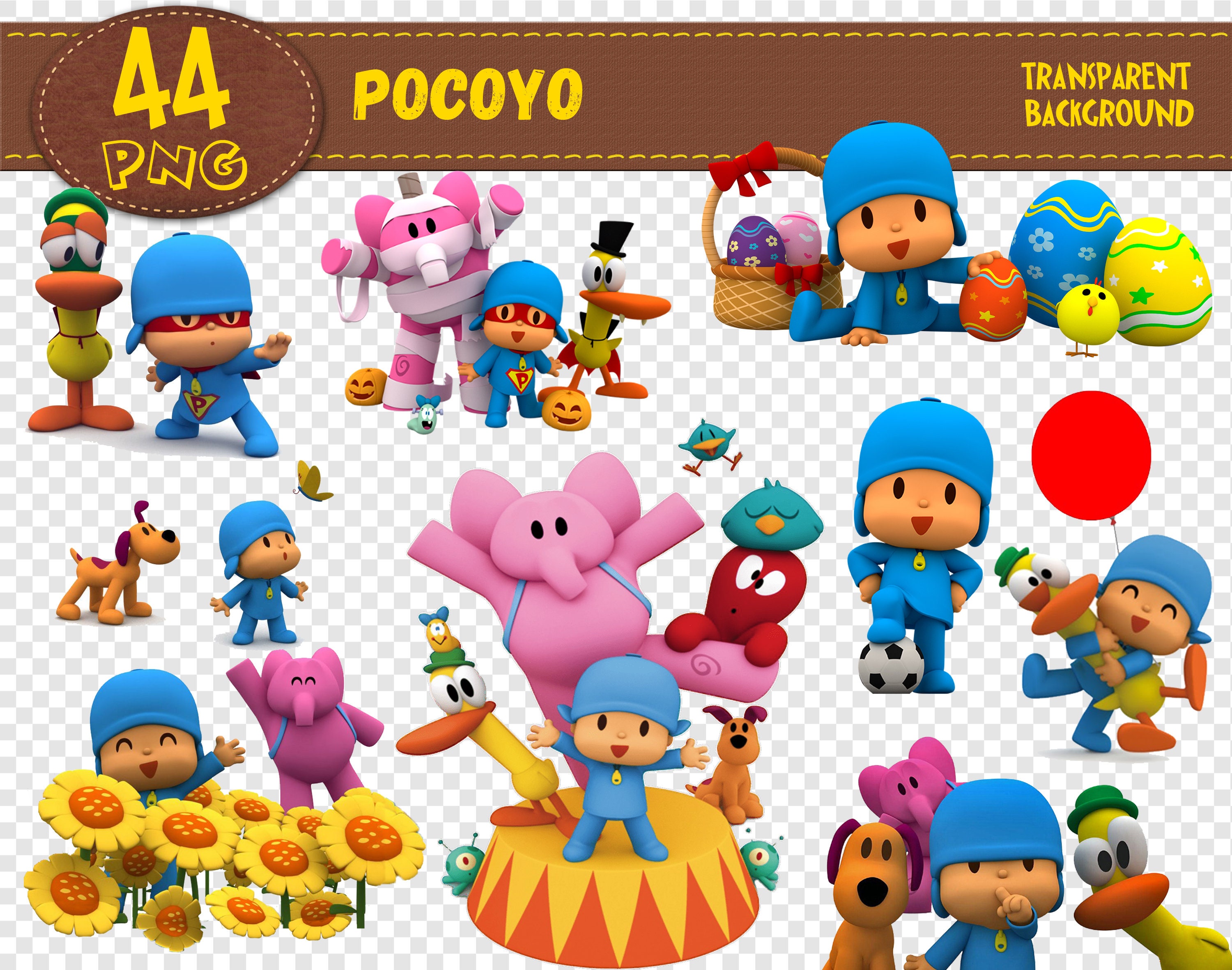 Pocoyo Clipart Pocoyo characters Pocoyo png printable | Etsy