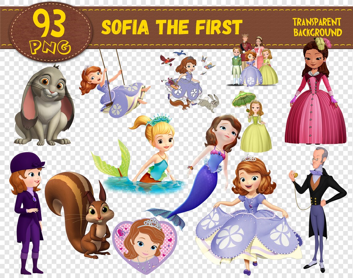 Sofia the First Clipart Sofia the First characters Sofia the | Etsy