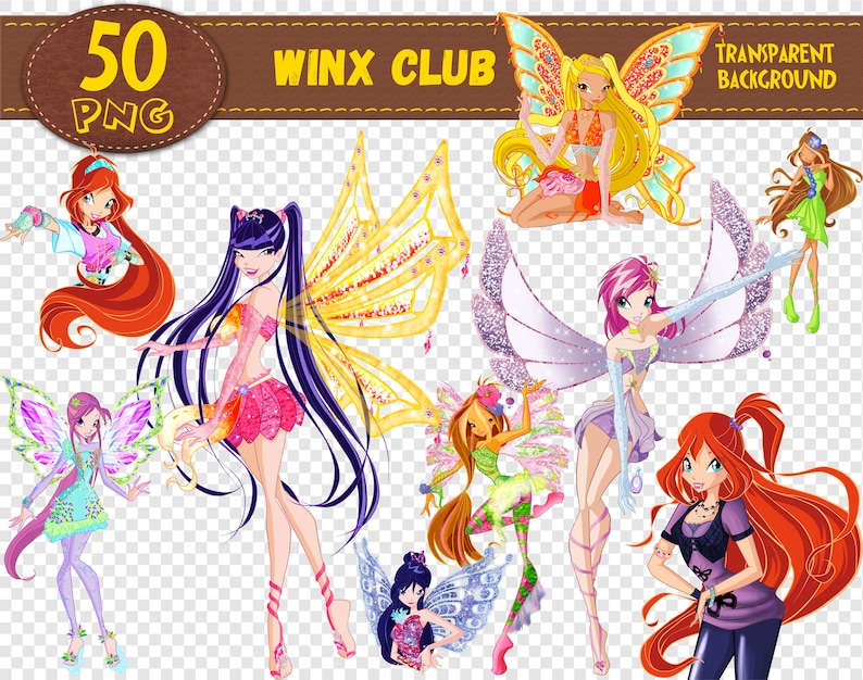 Winx club png Winx club characters Winx fairies,digital clipart digital ...
