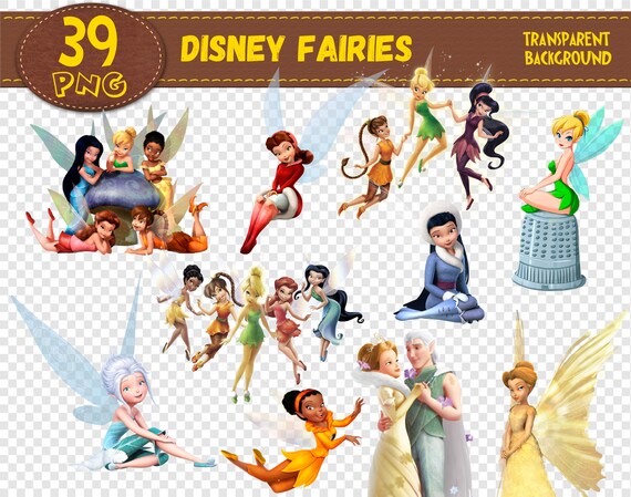 Disney Fairies Clipart Disney Fairies characters Disney | Etsy