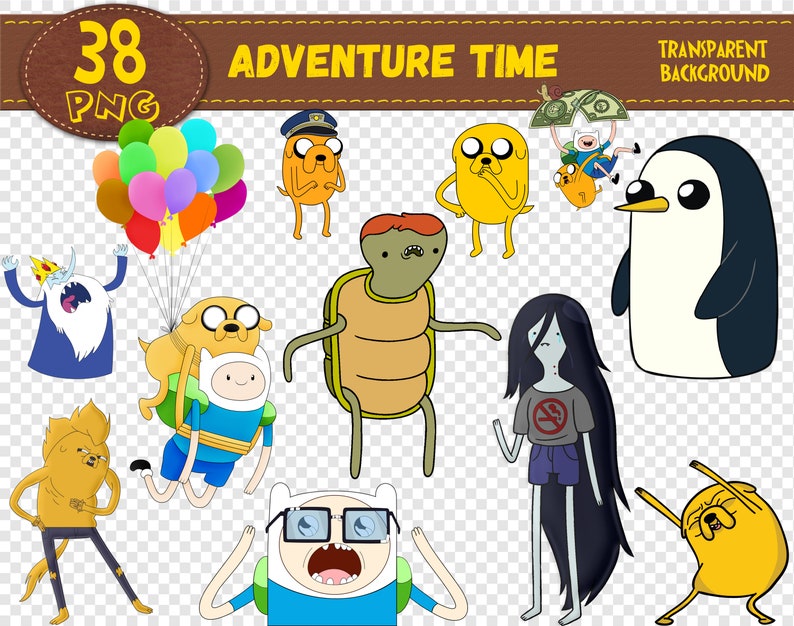 Adventure Time Clipart Adventure Time characters Adventure | Etsy