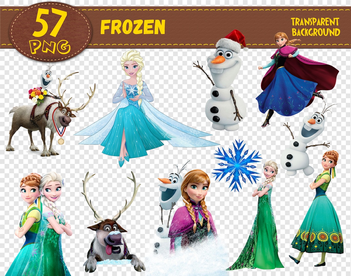 Frozen Clipart Frozen Characters Frozen Png Printable | Etsy