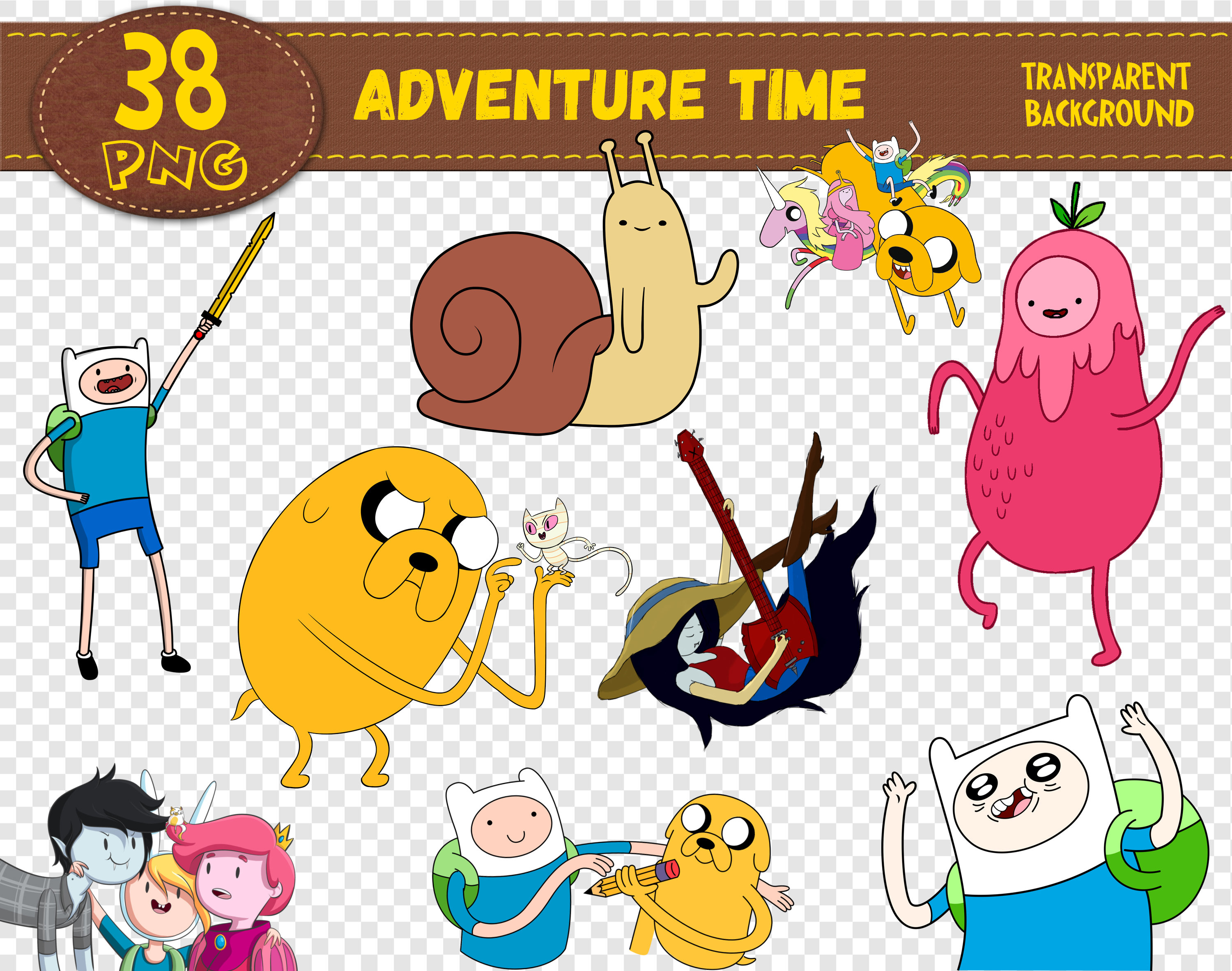 Adventure Time Clipart Adventure Time characters Adventure | Etsy