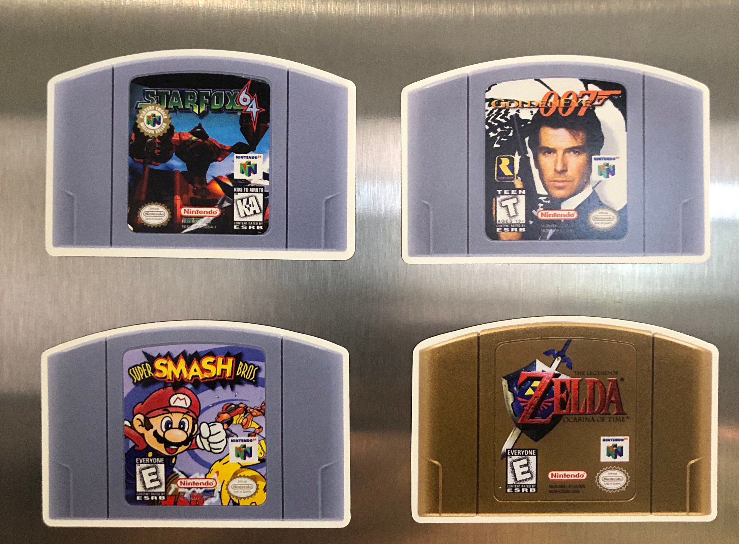 Nintendo 64 Classic Games Magnet Set of 4 - Etsy