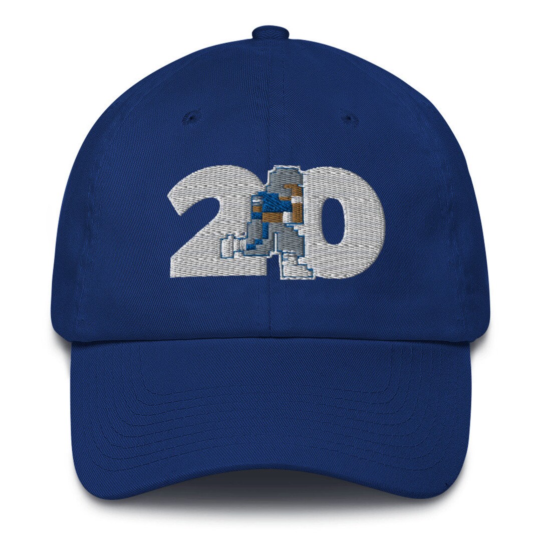 Barry Sanders Tecmo Blue Dad Hat - Etsy