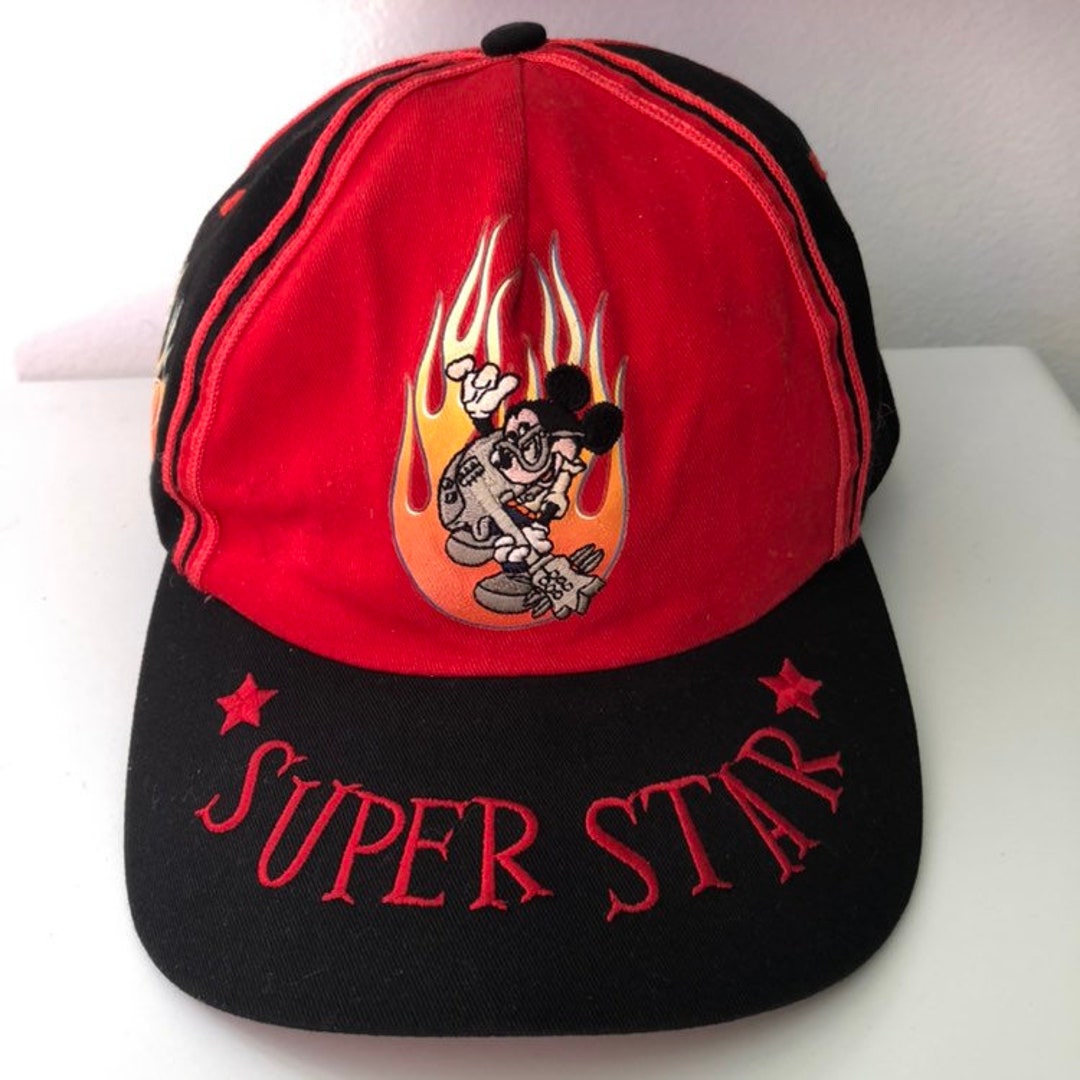 Vintage Disney Mickey Mouse Super Star Hat - Etsy