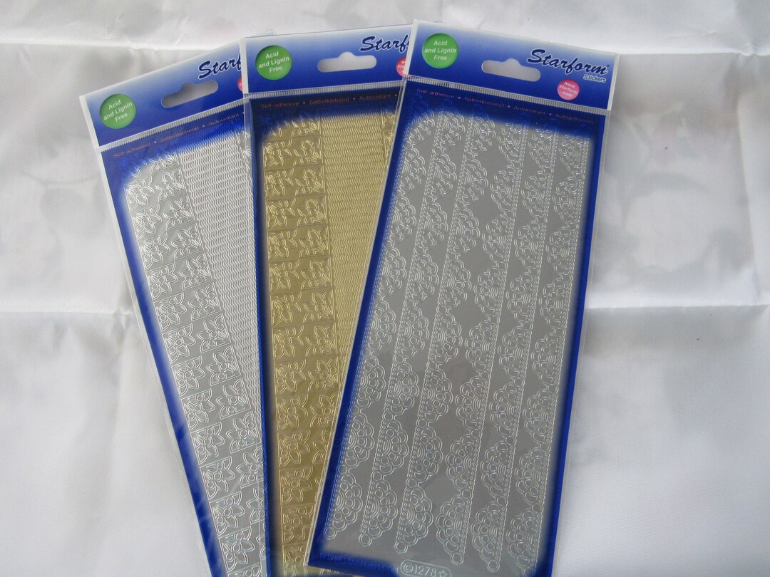 Borders and Corners Sticker Sheets - Etsy