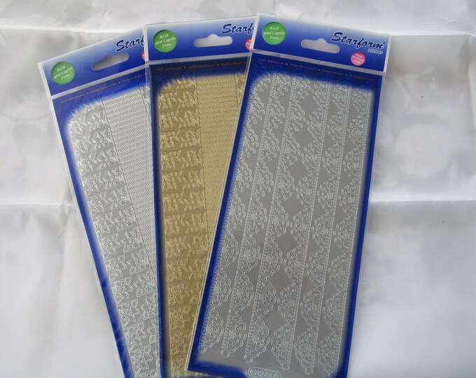 Borders and Corners Sticker Sheets - Etsy