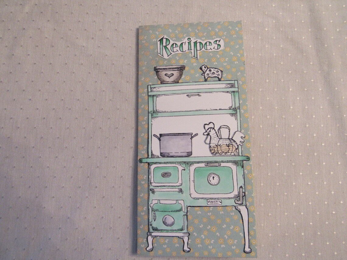 Grandma's Cook Stove Rubber Stamp - Etsy