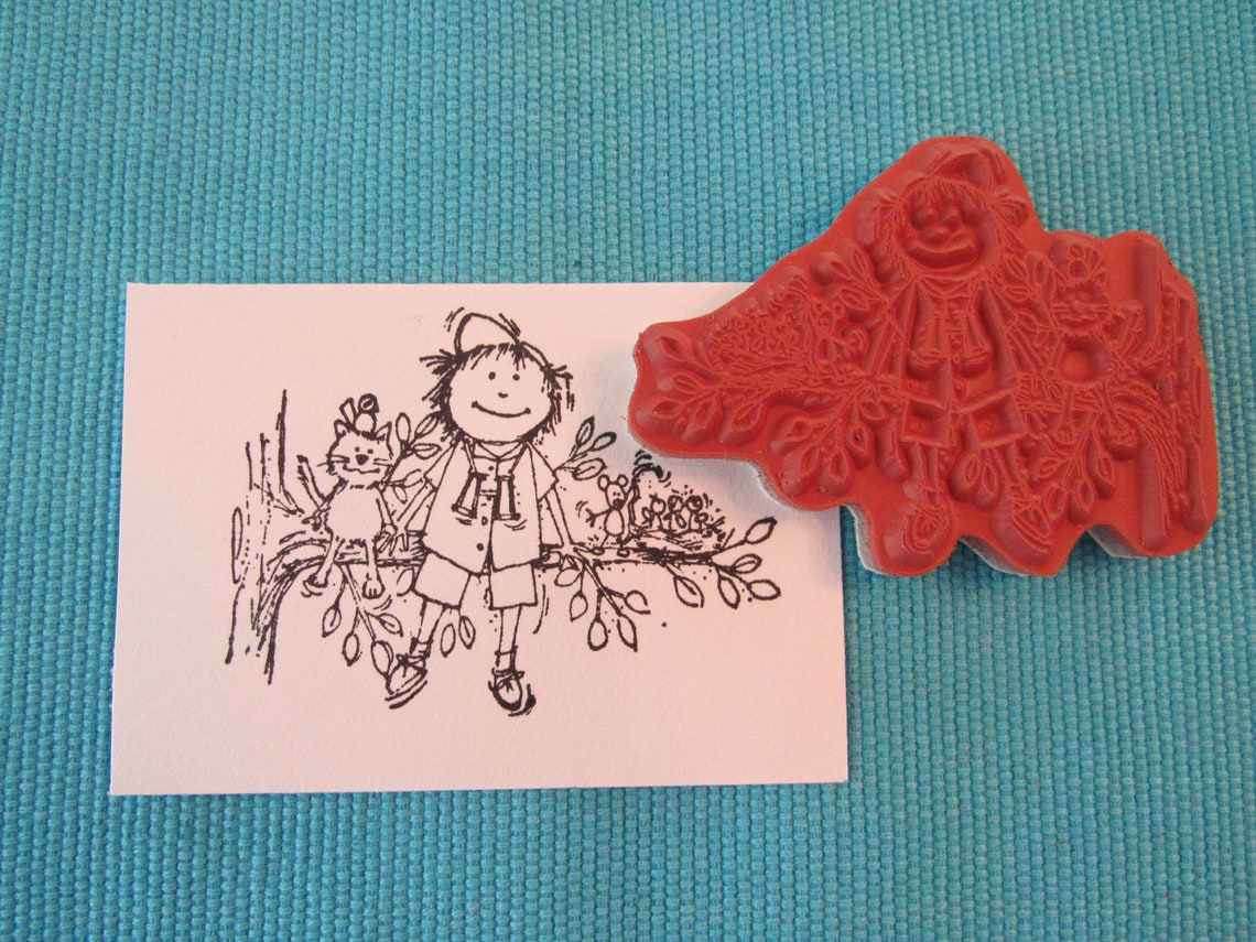 Miss Wilda the Scout Rubber Stamp - Etsy