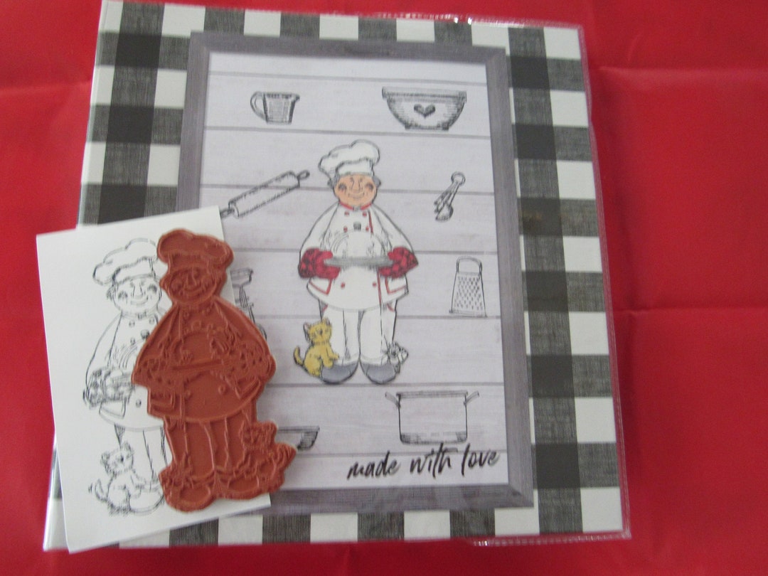 Le Chef Rubber Stamp - Etsy