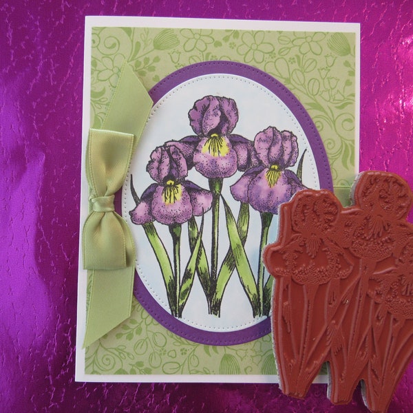 Iris Stamp - Etsy