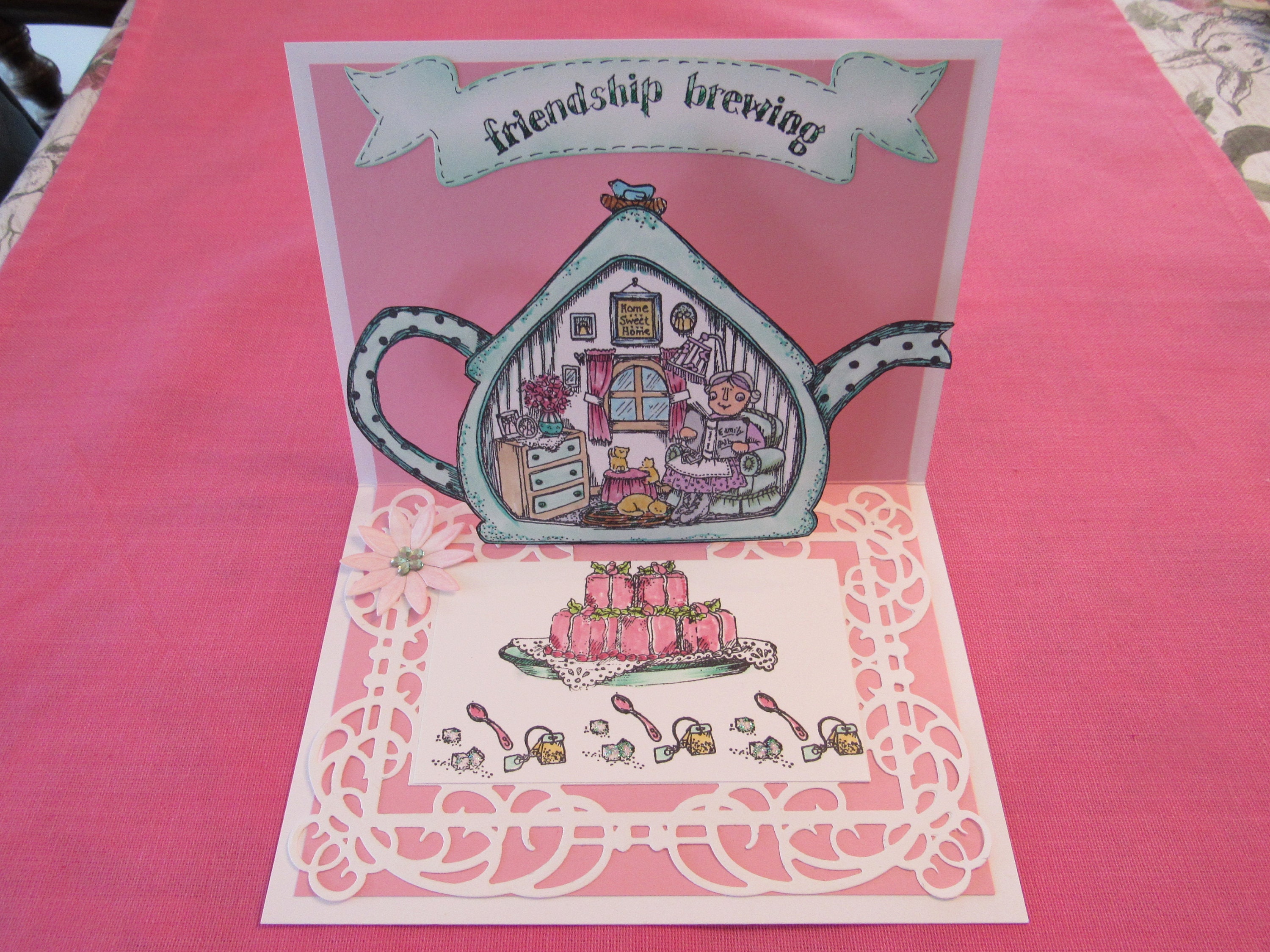 Teapot Inside Rubber Stamp - Etsy
