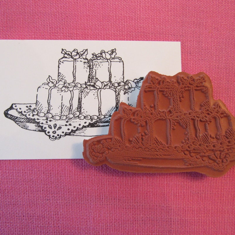 Cake Rubber Stamp - Etsy