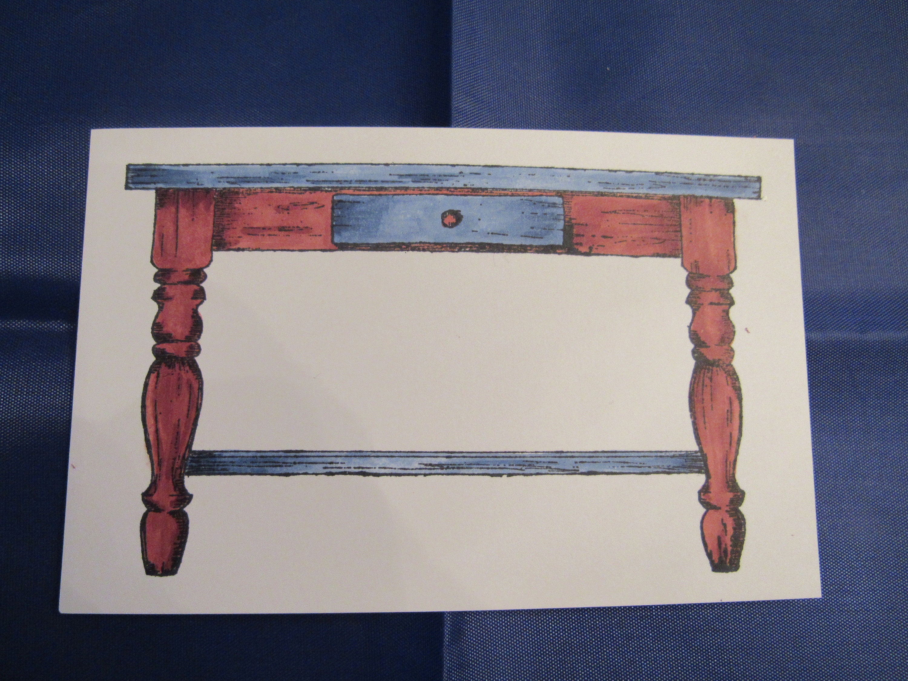 Farm House County Table Rubber Stamp - Etsy