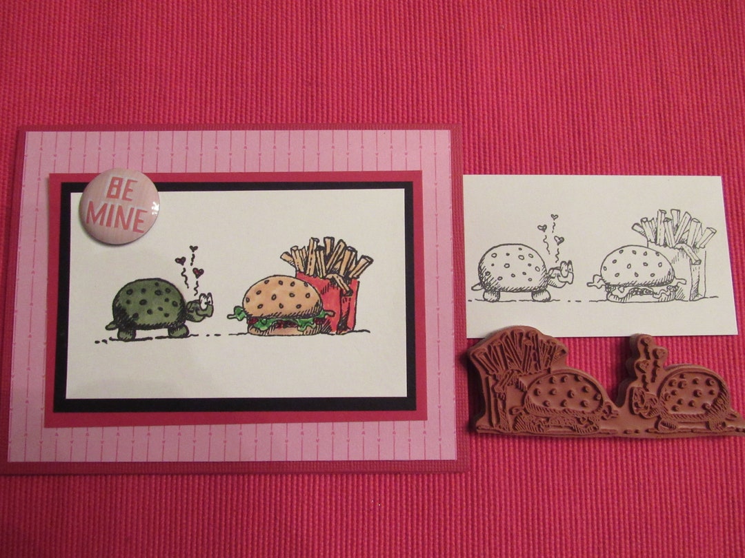 The Whopper Love Affair Rubber Stamp - Etsy