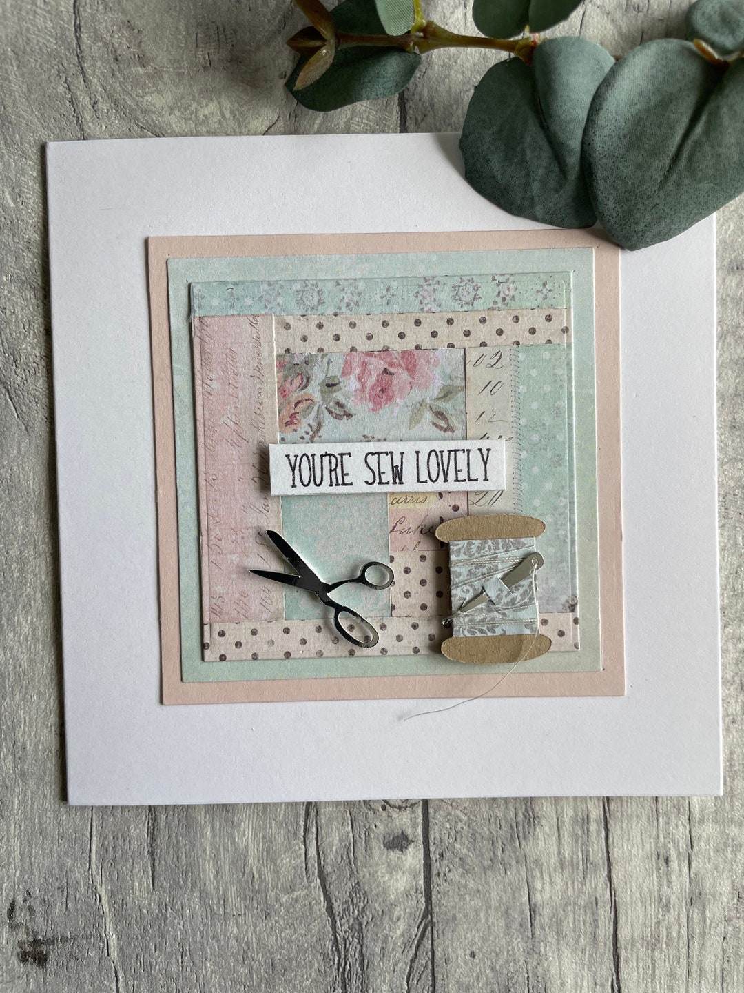 Handmade Youre Sew Lovely Sewing Theme Card Can Be Personalised - Etsy