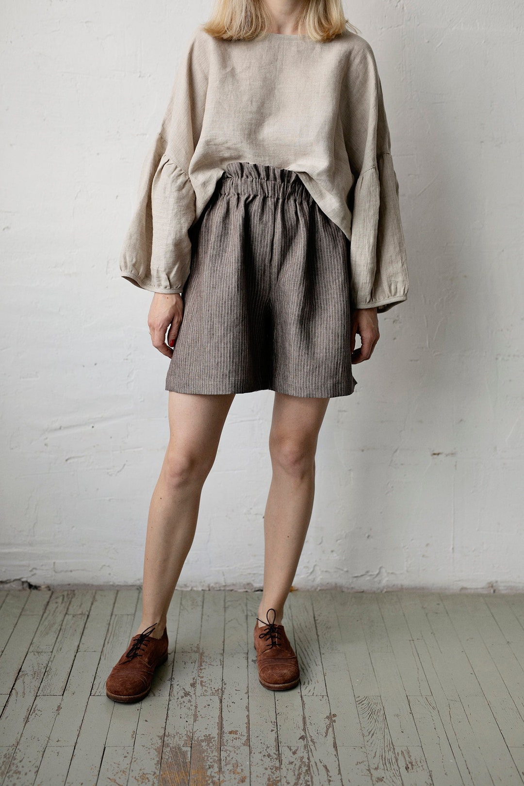 Natural Kimono Tunic, Linen Tunic, Linen Shirt, Linen Blouse, Oversized ...