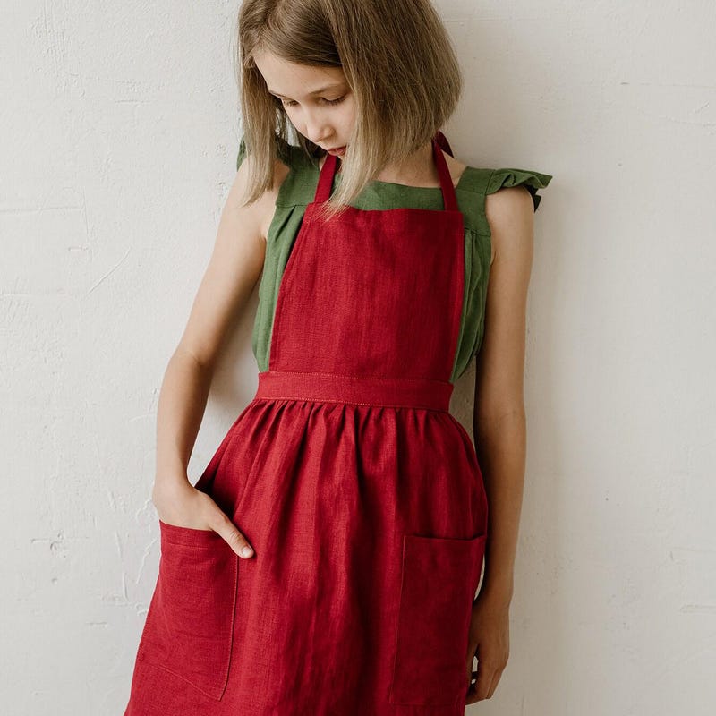 Girls Apron Dress - Etsy