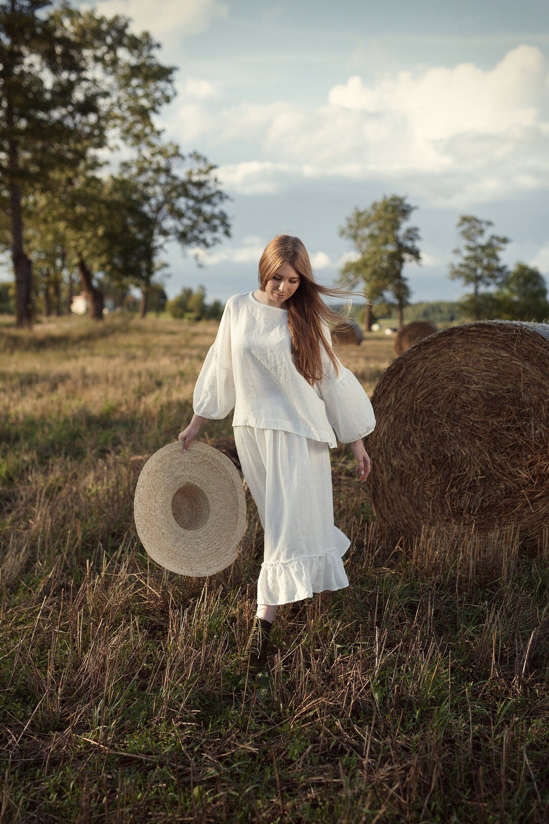 White Kimono Tunic, Linen Tunic, Linen Shirt, Linen Blouse, Oversized ...