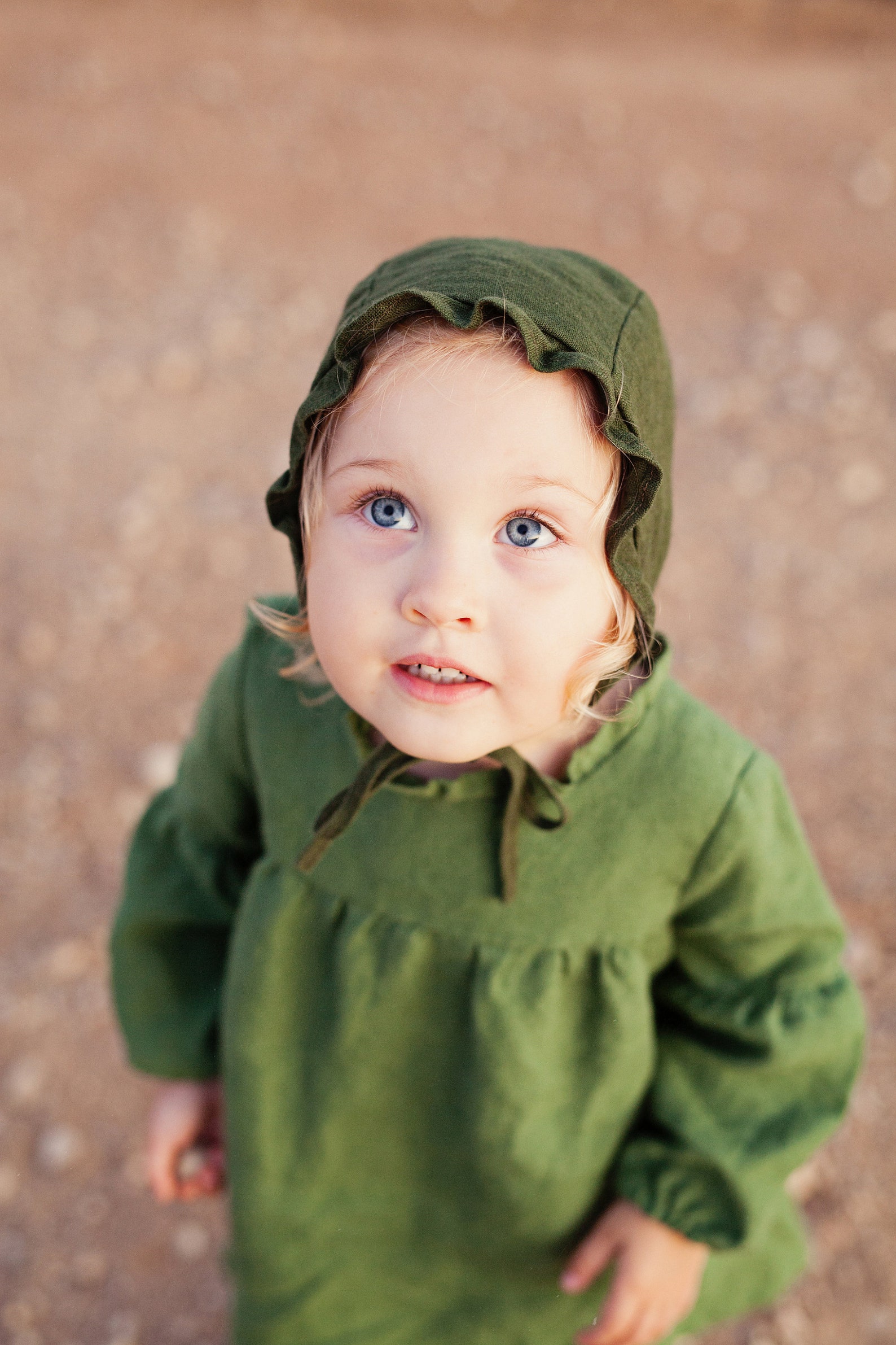 Apple Green Ruffle Bonnet Linen Bonnet Linen Hat for Girls - Etsy