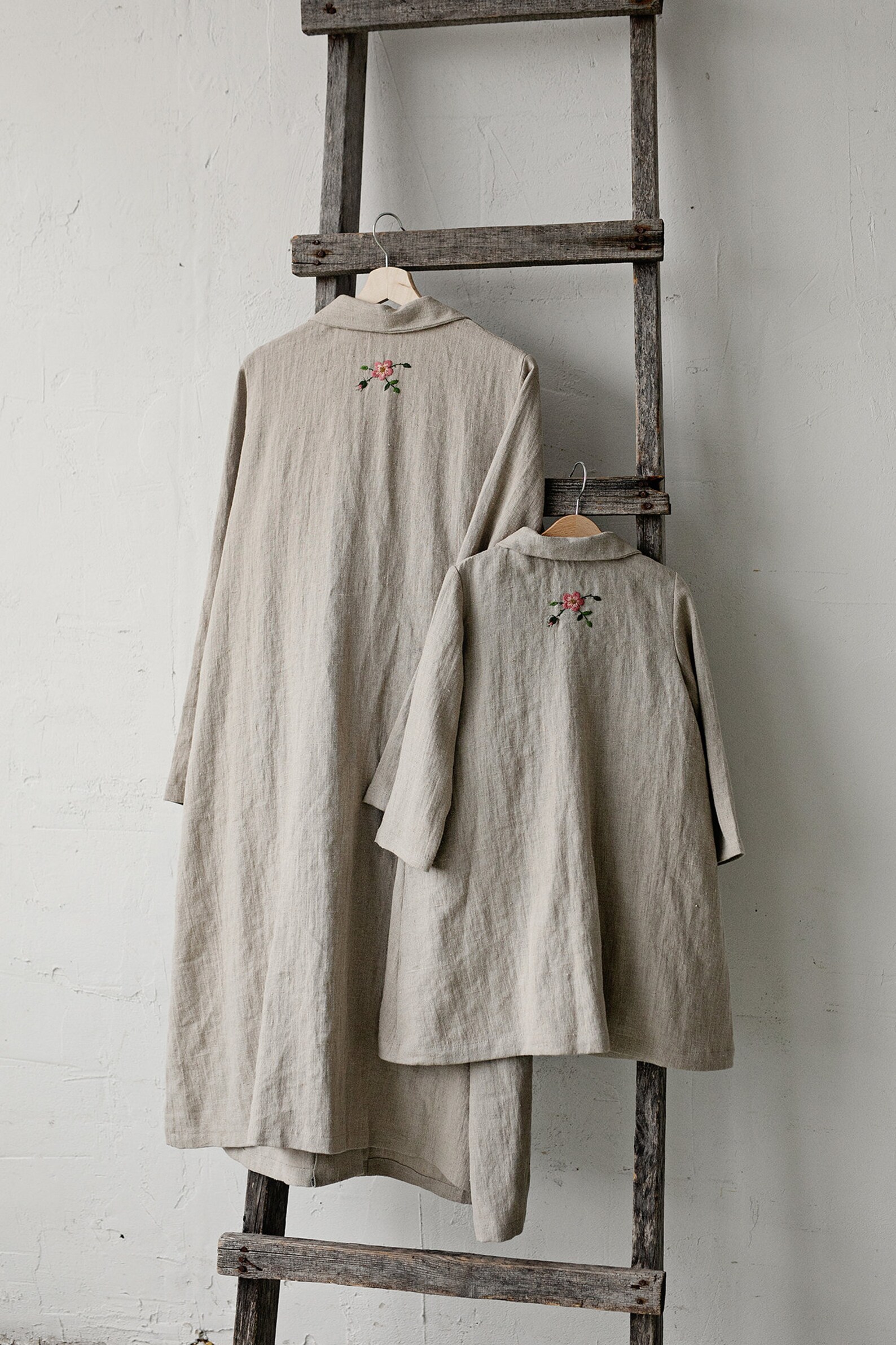 Natural Classic Linen Coat Linen Coat for Women Hand - Etsy