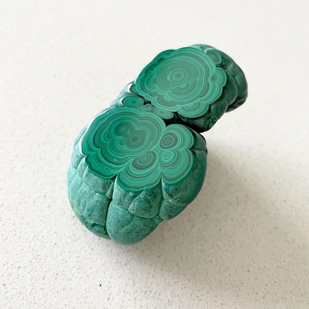 Rare Madagascar Malachite Geode Specimen - One Polished Face (201g) - Etsy