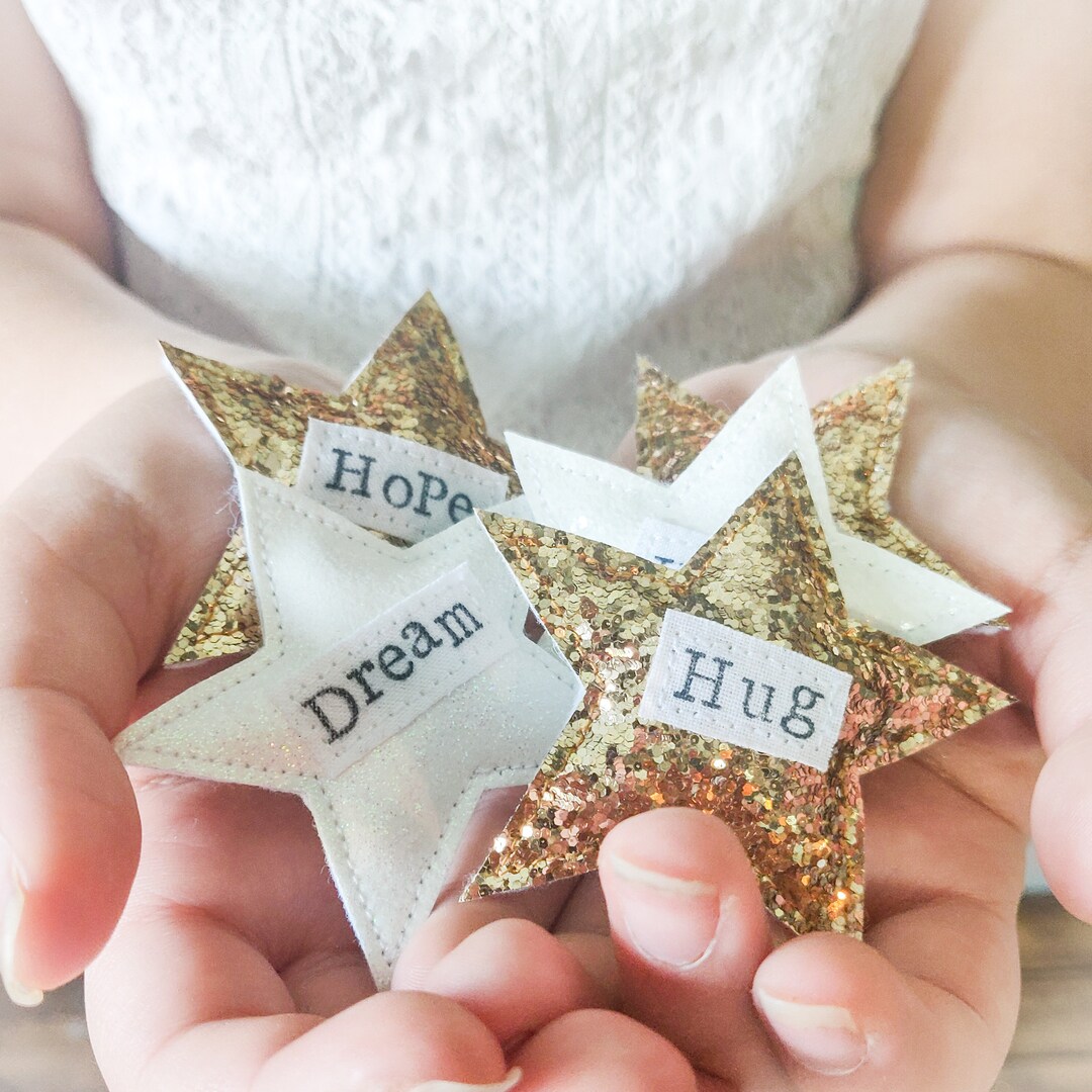 Pocket Sparkles, pocket hugs, mini glitter stars, positivity gift ...