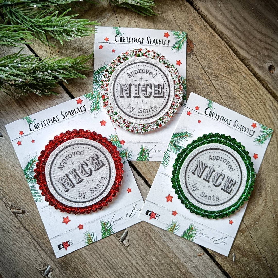 Nice List Badge. on Santa's Nice List Badge, Naughty or Nice, Christmas ...