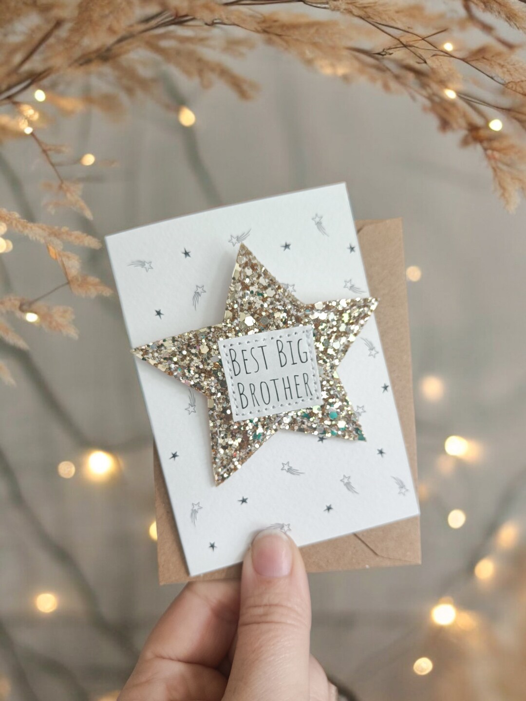 Badge Cards. Best Big Sister/brother Sibling Badge Card, Handmade ...